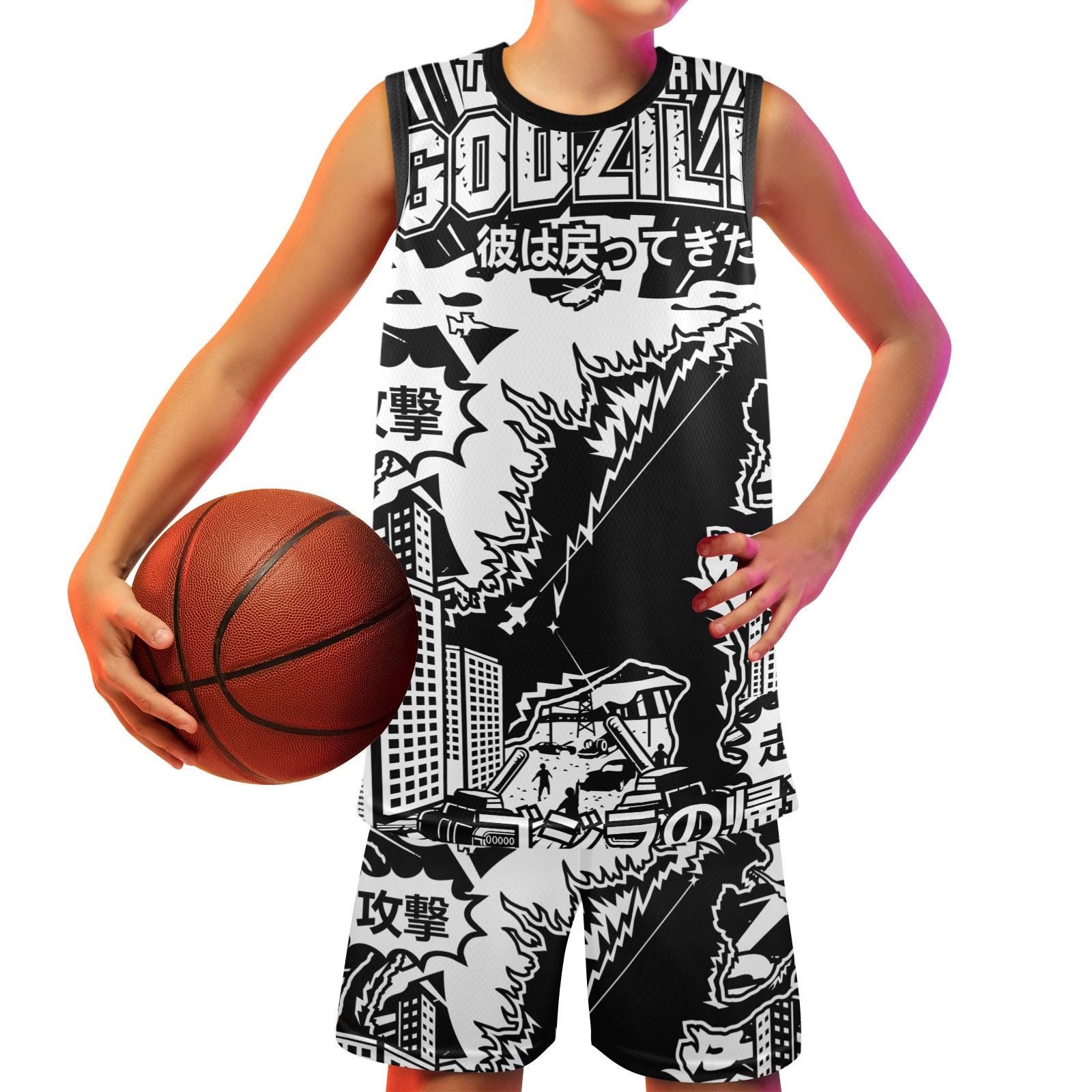 Basketball Uniform Godzilla Custom Basketball Jerseys Personalized ...