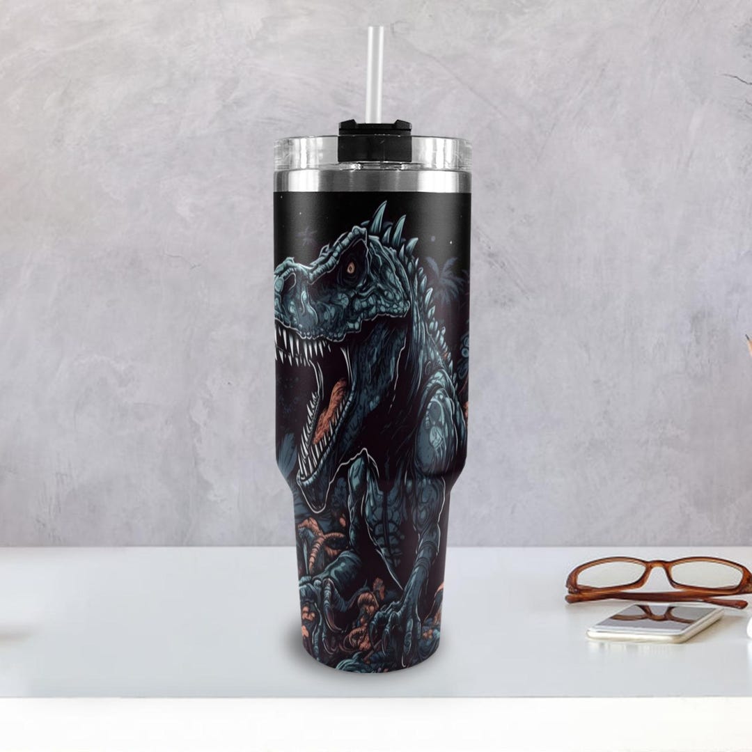 Stainless Steel Mug 40oz Mug Godzilla Thermo Mug Comics Gojira Mug ...
