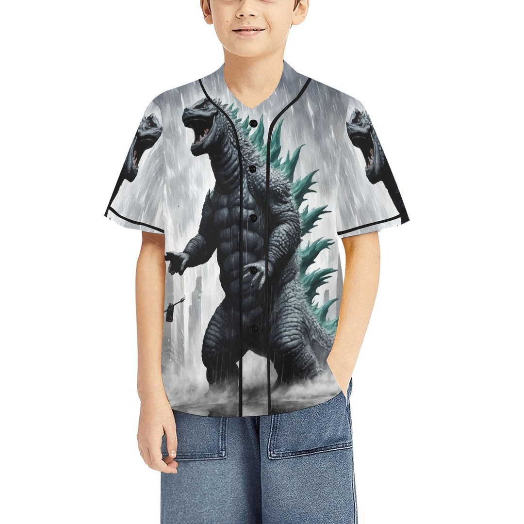 Kid's Baseball Jersey Godzilla Kaiju Gojira - Etsy Canada