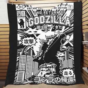 Quilt Godzilla Kaiju Gojira Movie Comics - Etsy