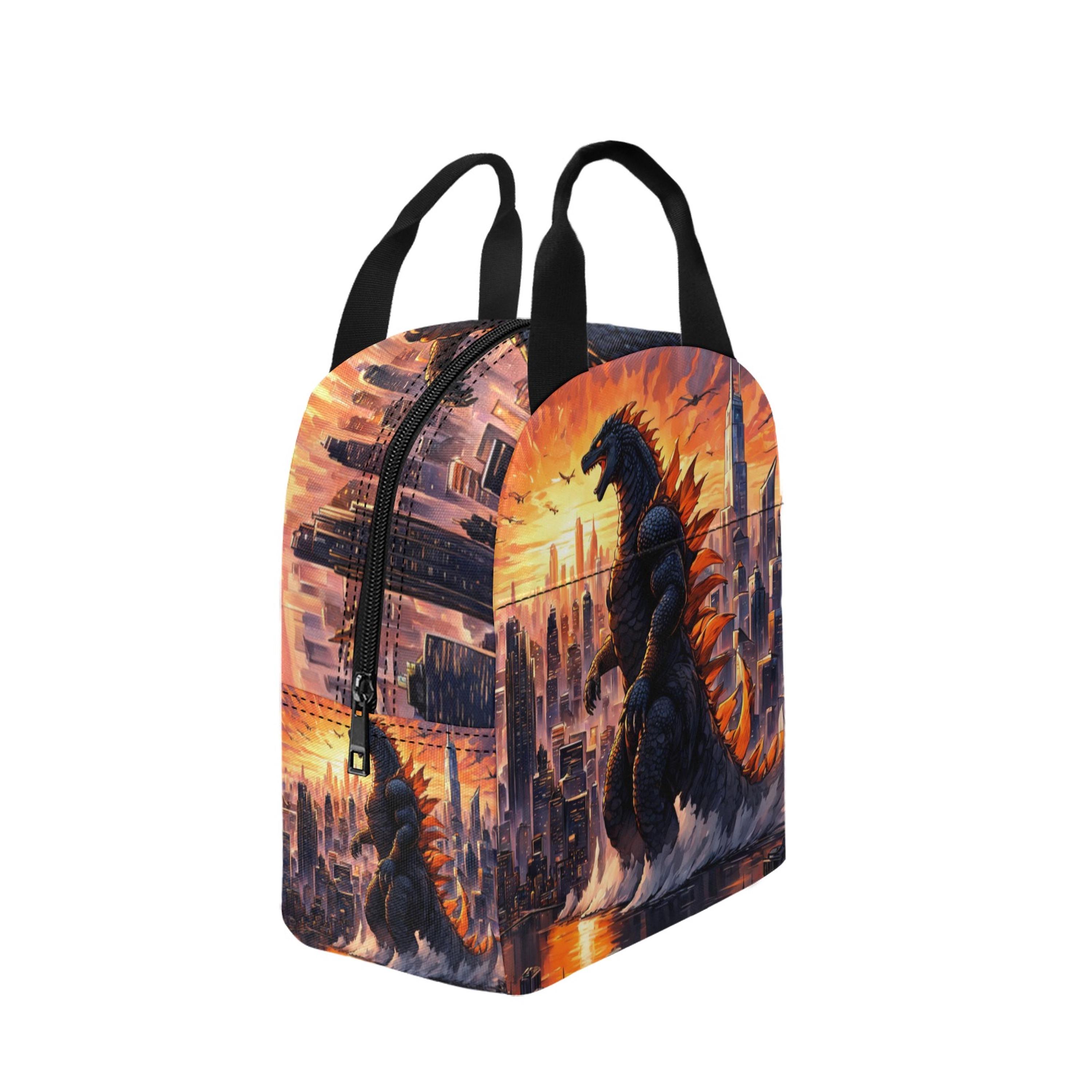 Lunch Bag Godzilla Bag Kaiju Backpack Gojira Bag Cartoon Monster Retro ...