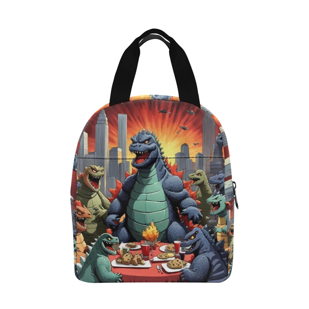 Godzilla Lunch Bag Godzilla Bag Kaiju Backpack Gojira Neon Bag Cartoon ...
