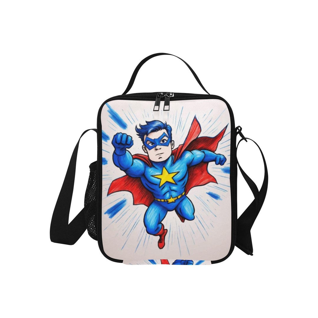 Insulated Lunch Bag for Children Sepur Hero Boy Crayon Art - Etsy