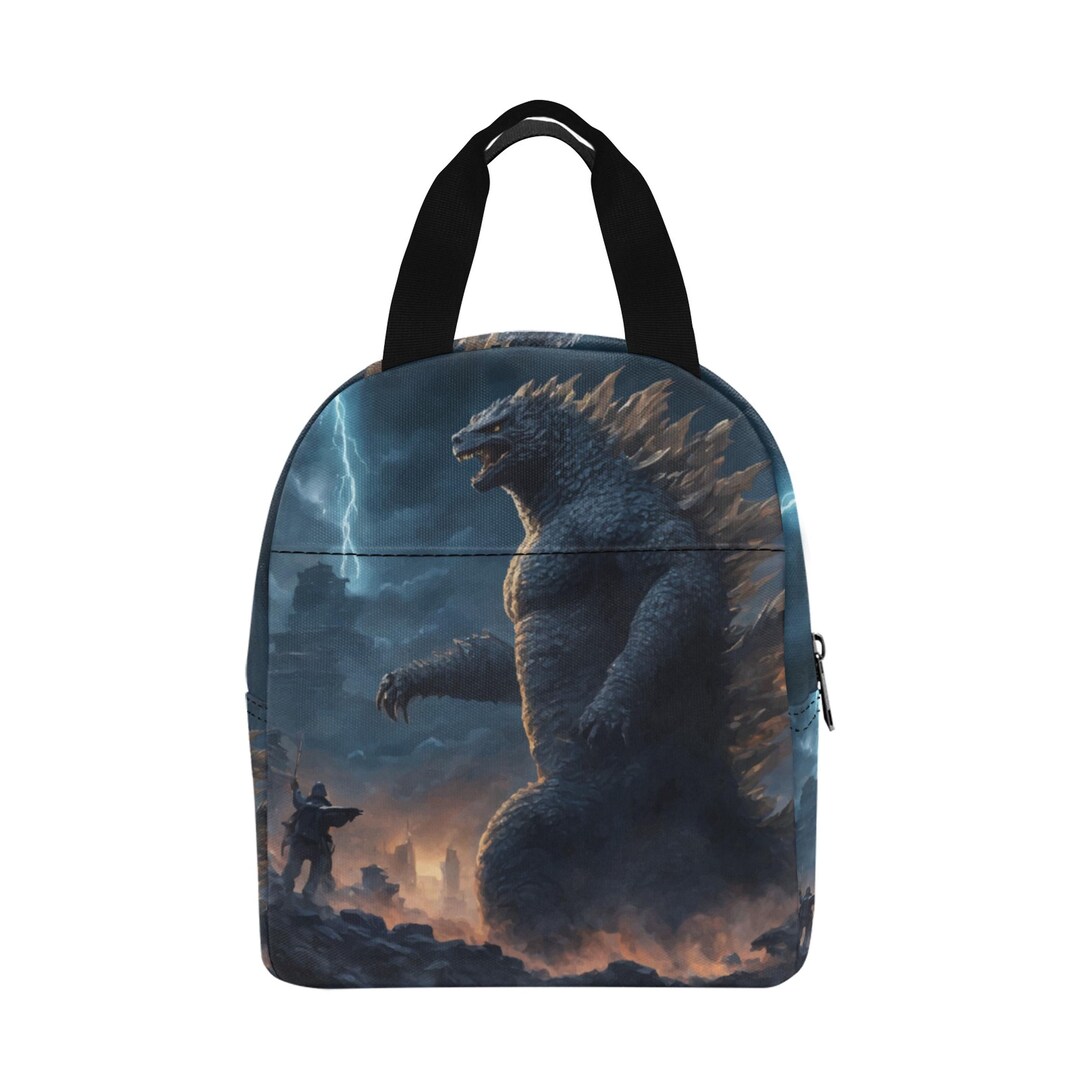 Godzilla Bag Kaiju Backpack Lunch Box Bag Art Gojira Godzillas - Etsy