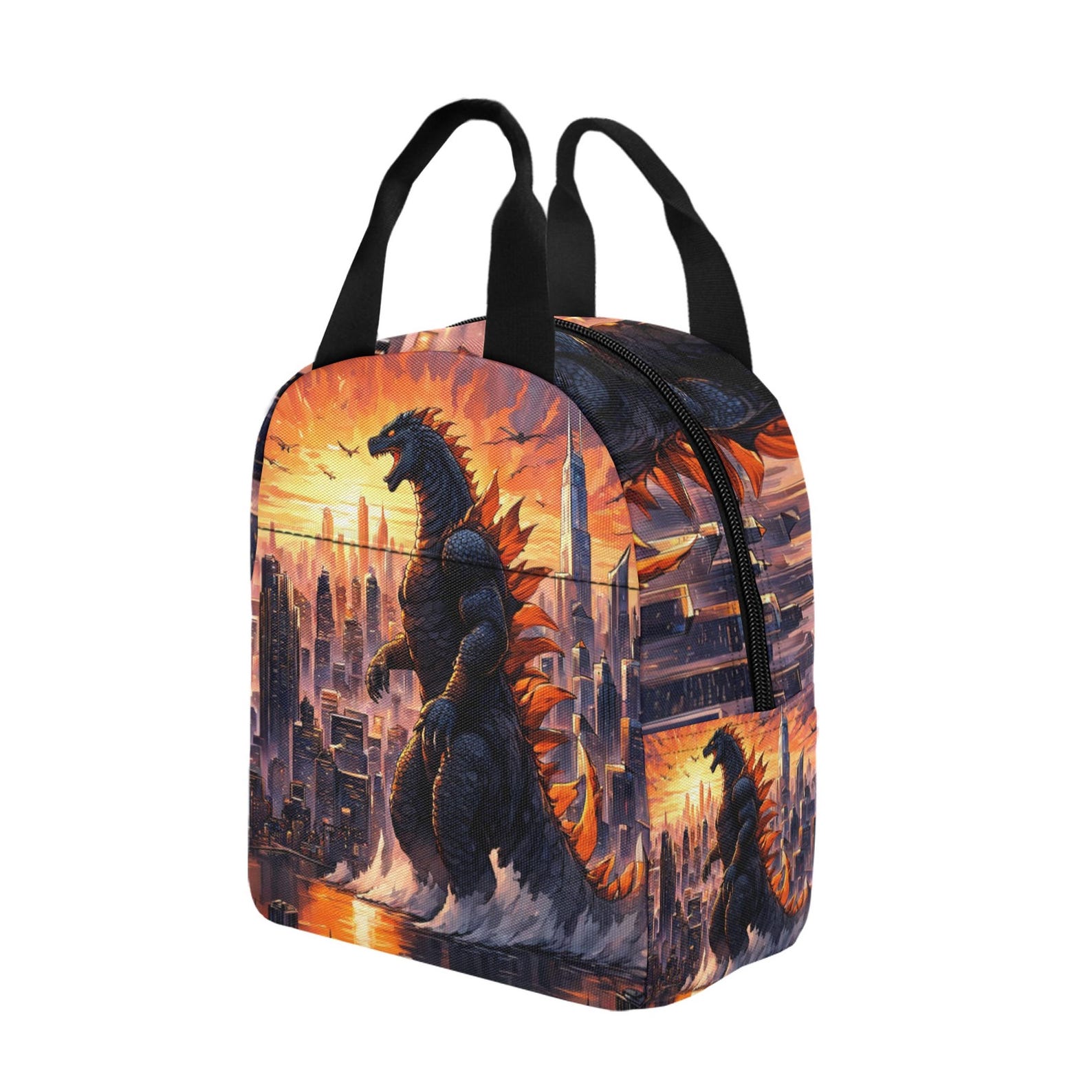 Lunch Bag Godzilla Bag Kaiju Backpack Gojira Bag Cartoon Monster Retro ...