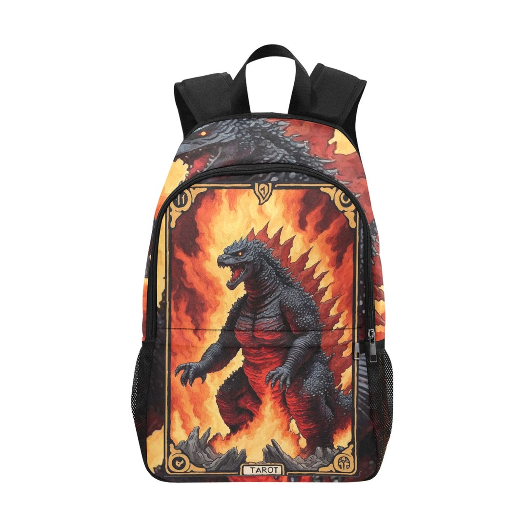 Backpack School Backpack Godzilla Backpack Gojira Handbag Bag Retro ...