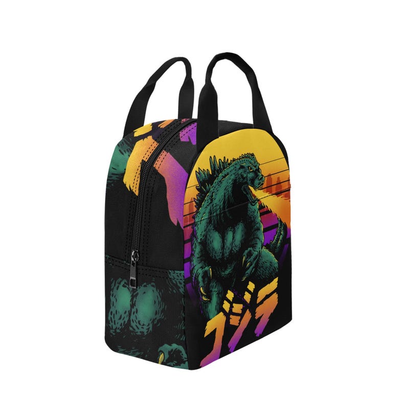 Godzilla Bag Kaiju Backpack Lunch Box Bag Art Gojira Godzillas Comics - Etsy