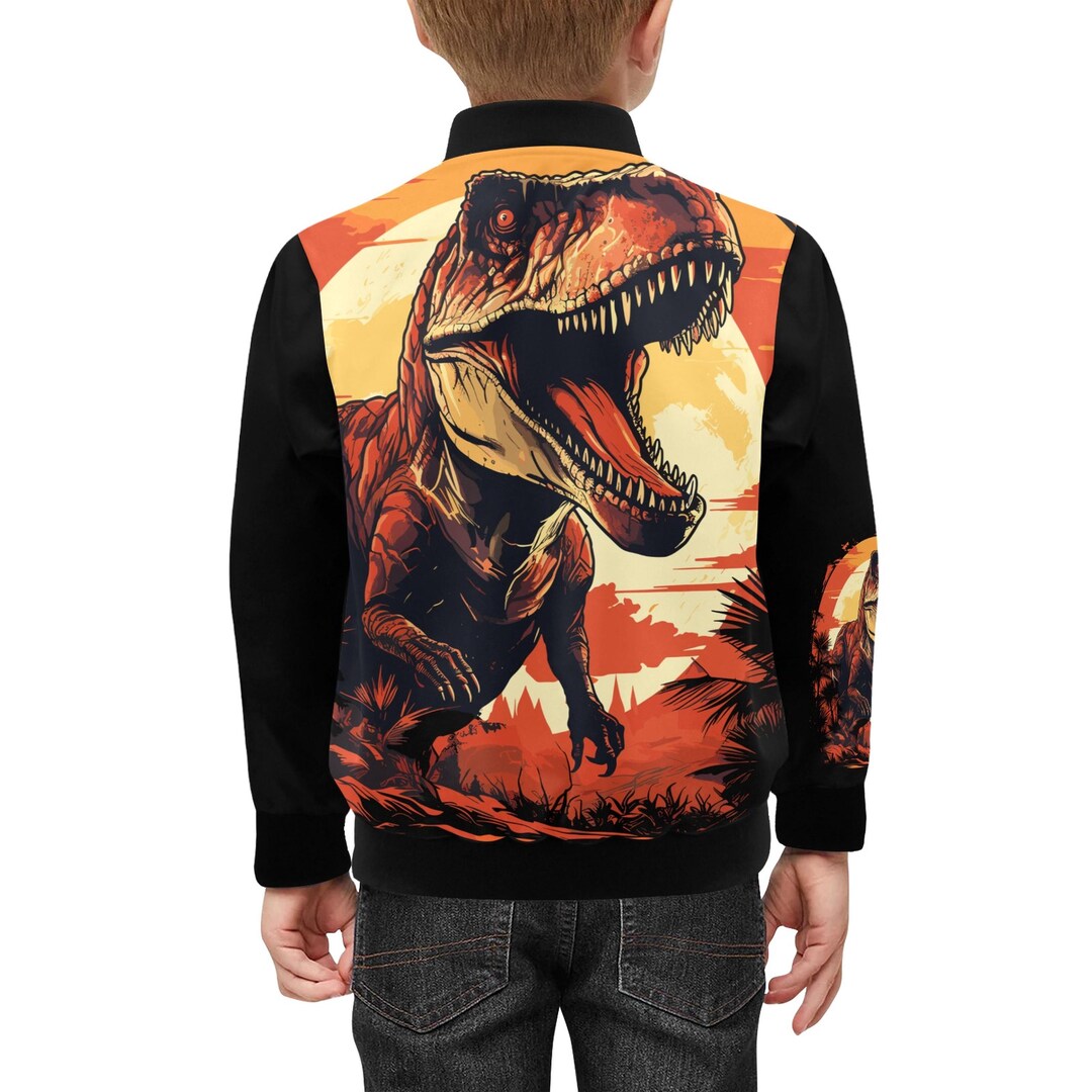 Kids Bomber Jacket With Pockets Godzilla Jacket Gojira Kaiju Kids ...