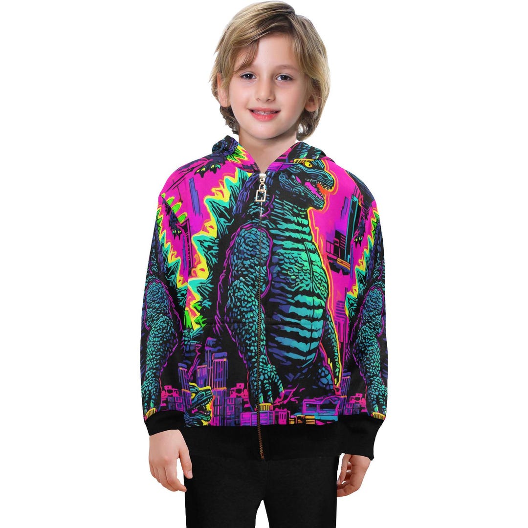 Boys Hoodie Godzilla Hoodie Gojira Hoodie Kaiju Hoodie Kids - Etsy