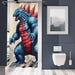 Shower Curtain 36"x 72" Godzilla Kaiju Retro Vintage Gojira Comics ...