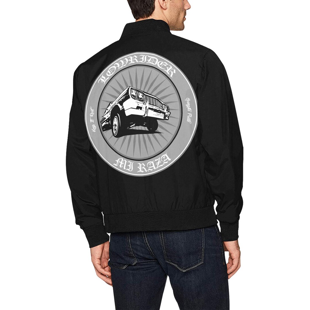 Bomber Jacket With Pockets Men Low Rider Men's Jacket Lowrider Chicano ...