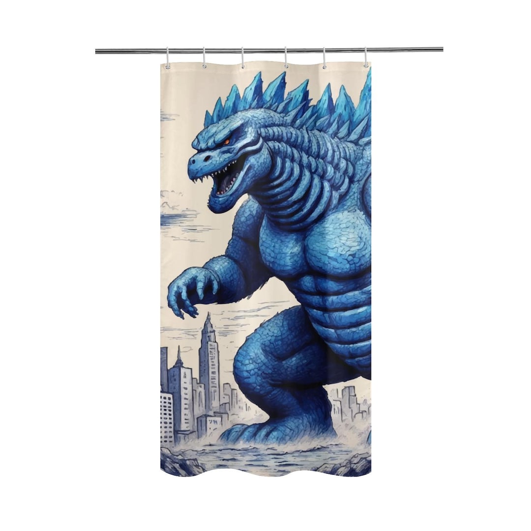 Shower Curtain 36"x 72" Godzilla Kaiju Retro Vintage Gojira Comics ...