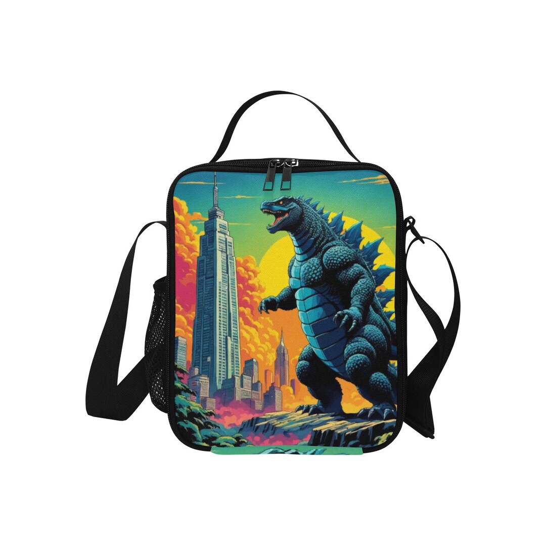 Insulated Lunch Bag Godzillas Lunch Box Godzilla Gojira Kaiju Art Retro ...