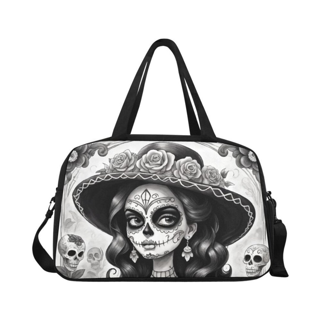 Duffel Bag Chicano Cholo Día De Los Muertos Pencil Art - Etsy