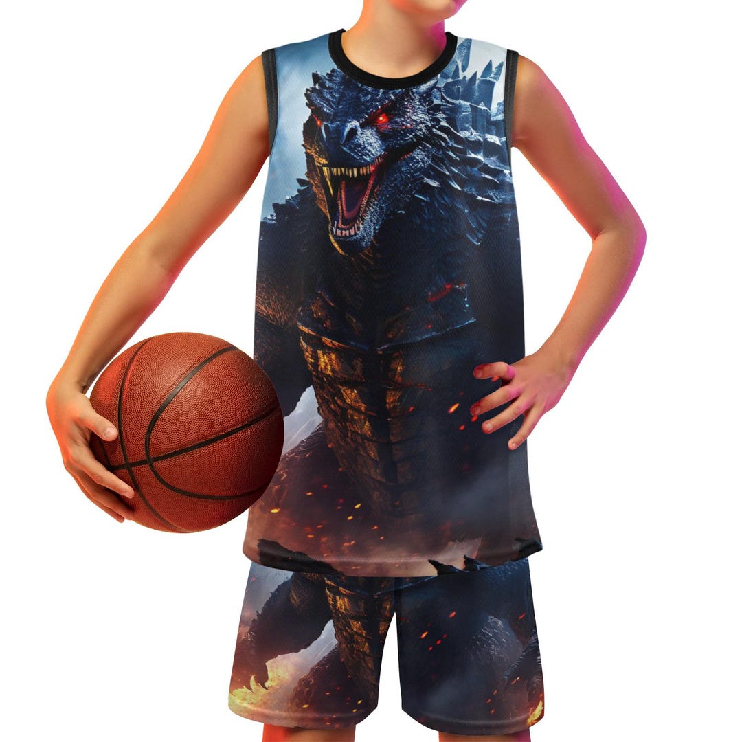 Basketball Uniform Godzilla Custom Basketball Jerseys Personalized ...
