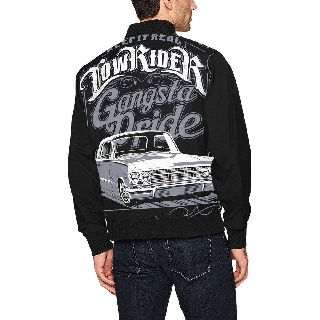 Bomber Jacket With Pockets Lowrider Men's Jacket Chicano Low Rider ...