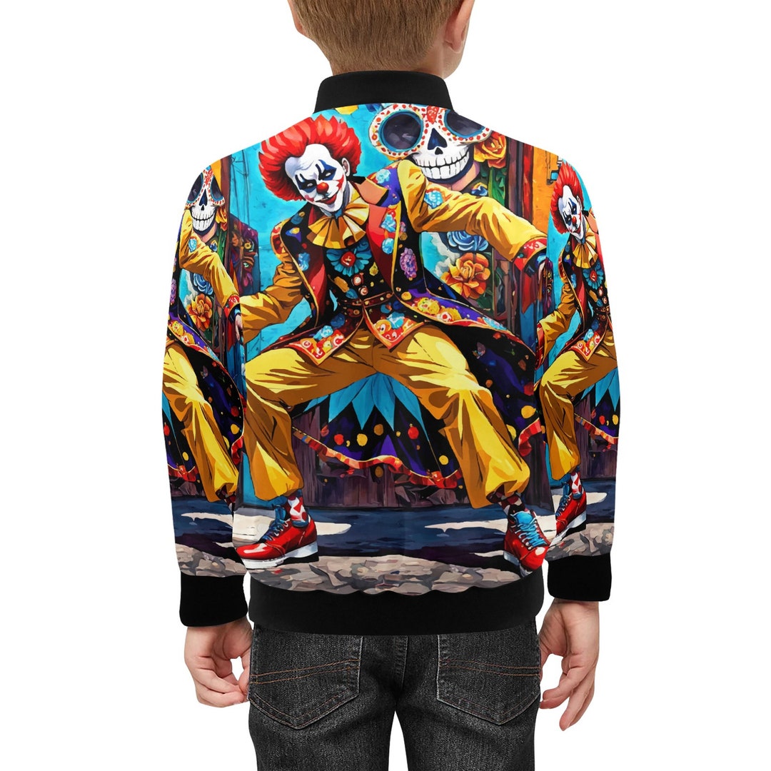 Kids Bomber Jacket With Pockets Clown - Etsy