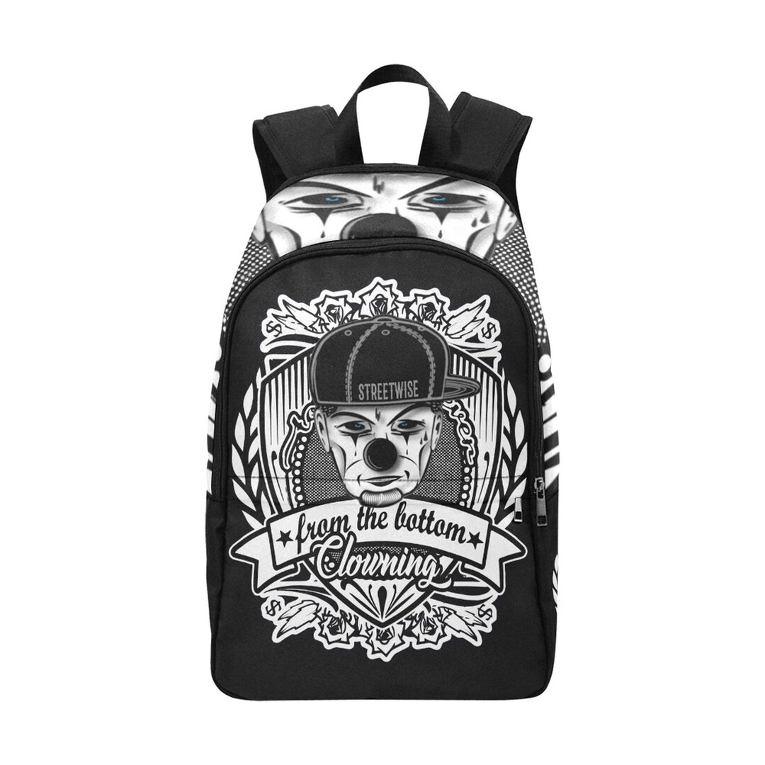 Backpack School Backpack With Mesh Pockets Handbag Bag Chicano Clown ...