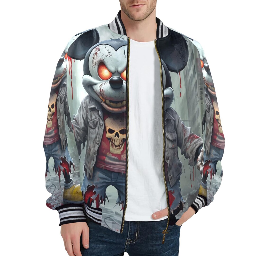 Bomber Jacket Men Zombie Jacket Horror Jacket Halloween Jacket Comics ...