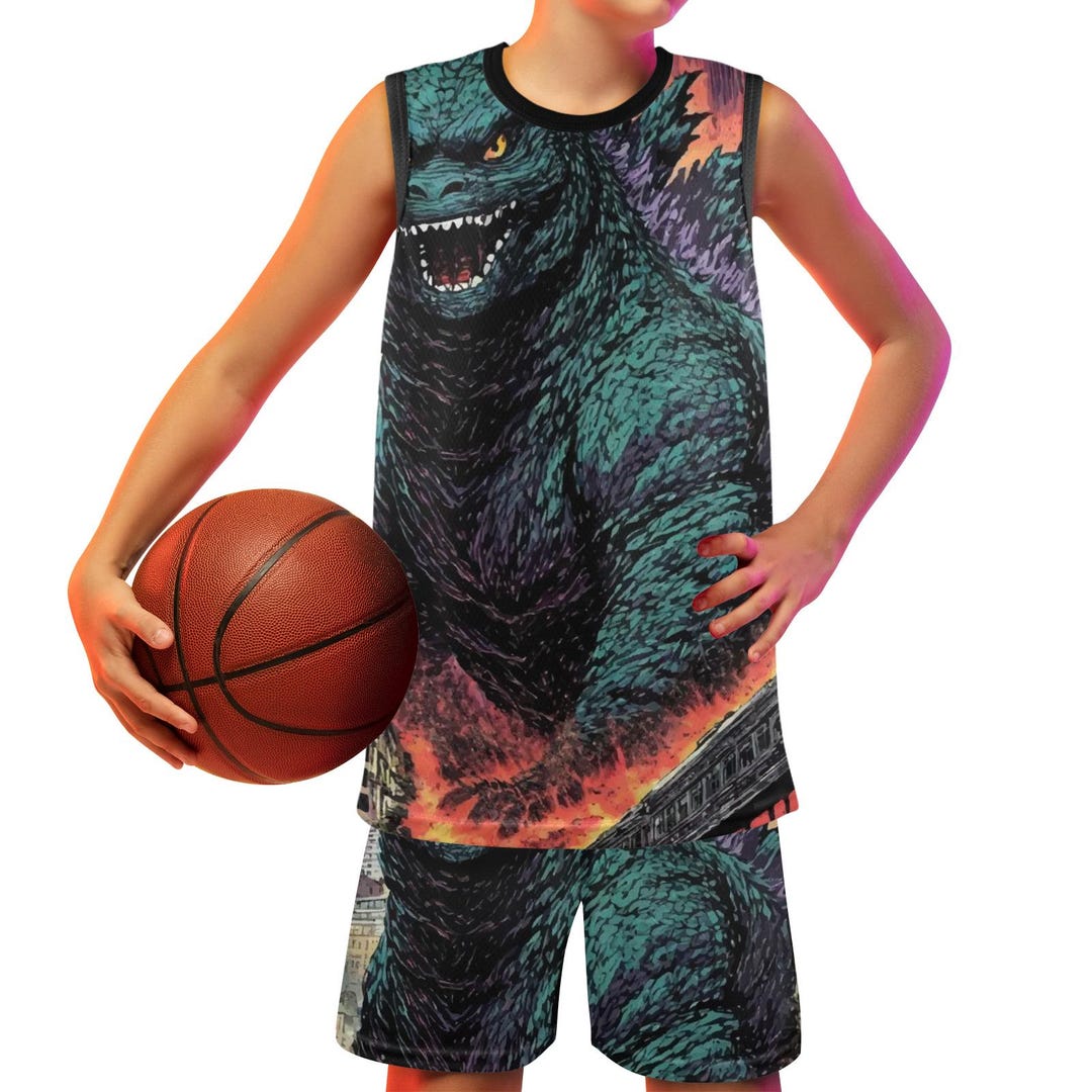 Basketball Uniform Godzilla Custom Basketball Jerseys Personalized ...