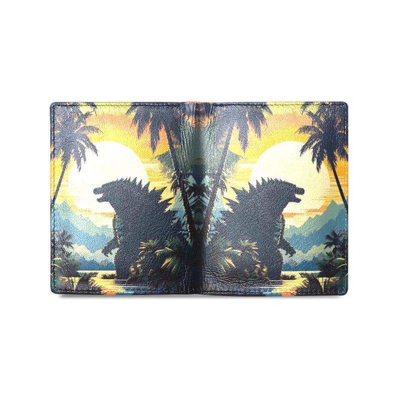 Wallet PU Leather Godzilla Kaiju Gojira Comics Retro Monster Art ...