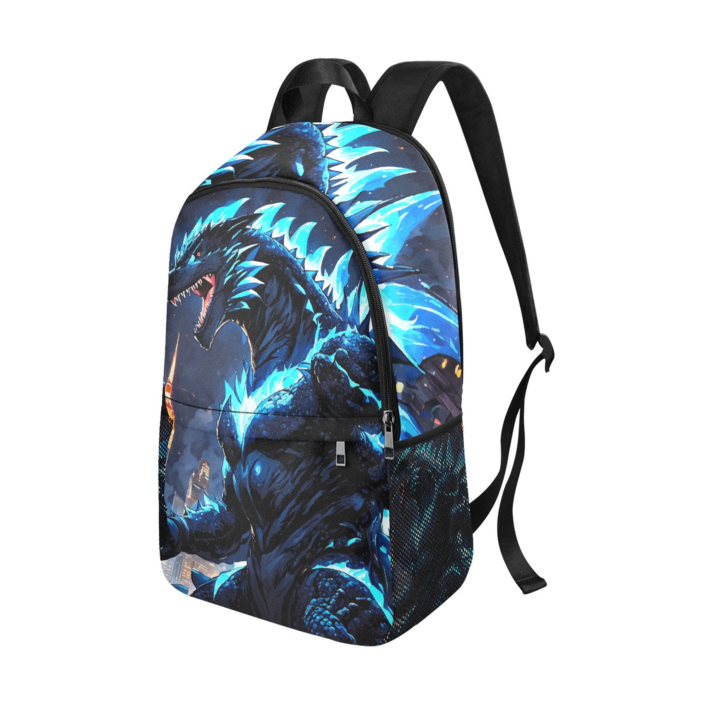 Backpack Godzilla Backpack With Mesh Pockets Handbag Bag Gojira Kaiju ...