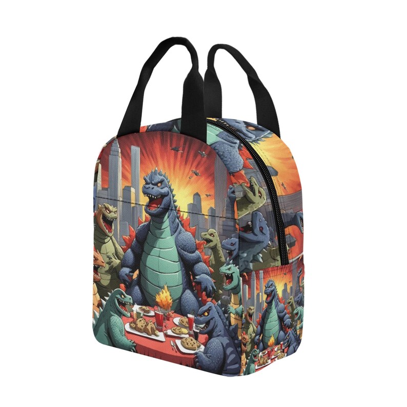 Godzilla Lunch Bag Godzilla Bag Kaiju Backpack Gojira Neon Bag Cartoon ...