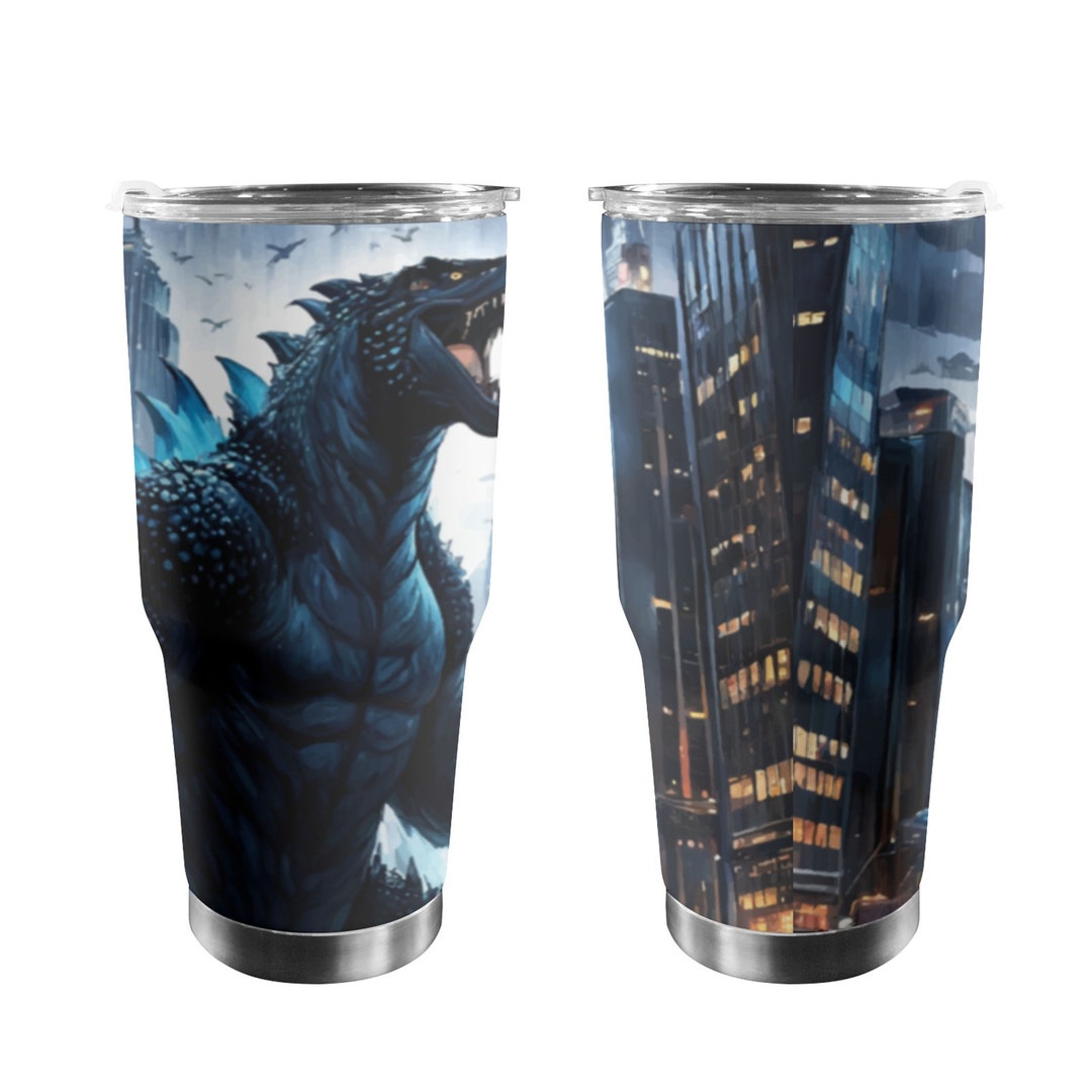 Stainless Steel Tumbler 30 Oz Godzilla Gojira Kaiju - Etsy