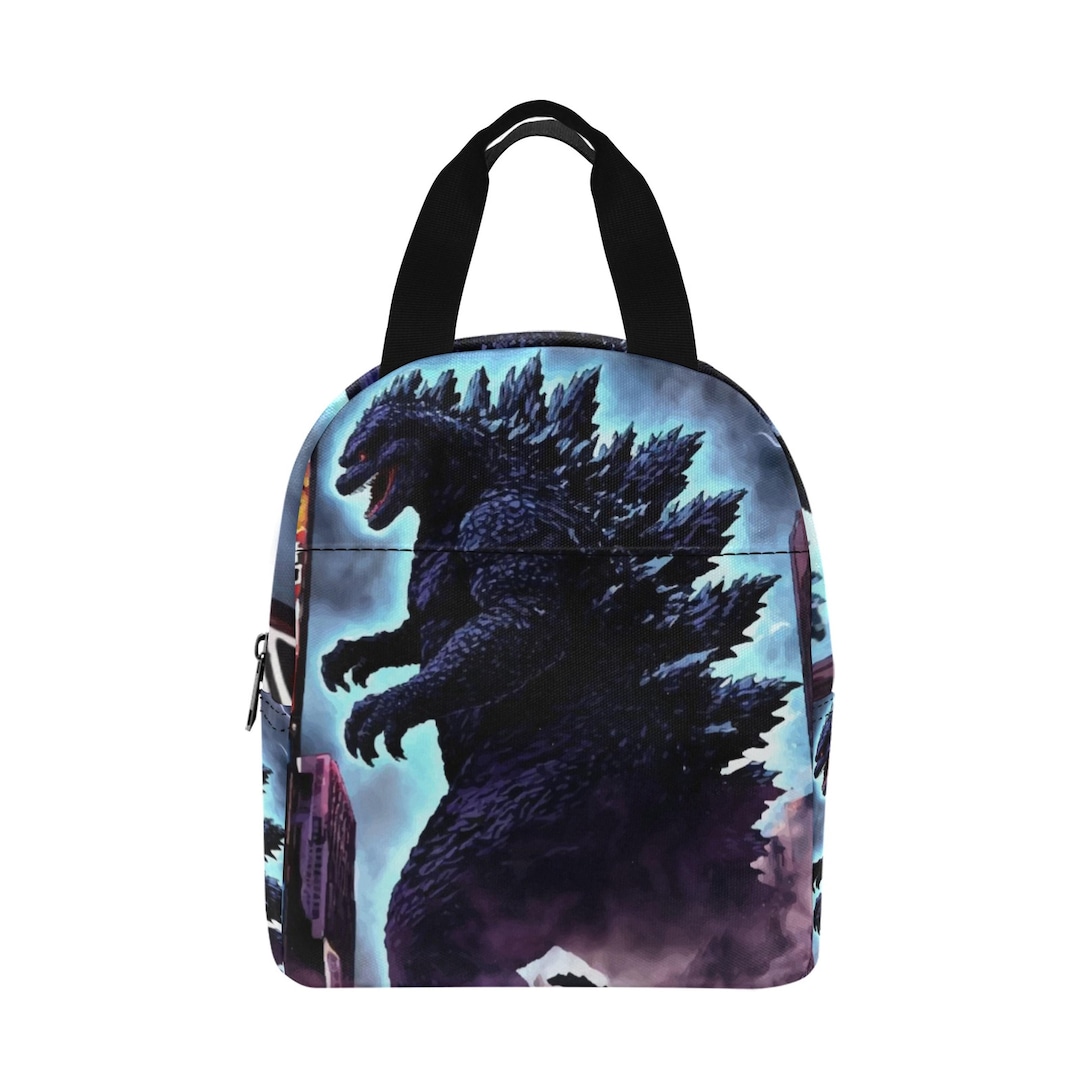 Godzilla Lunch Bag Godzilla Bag Kaiju Backpack Gojira Neon Cartoon ...