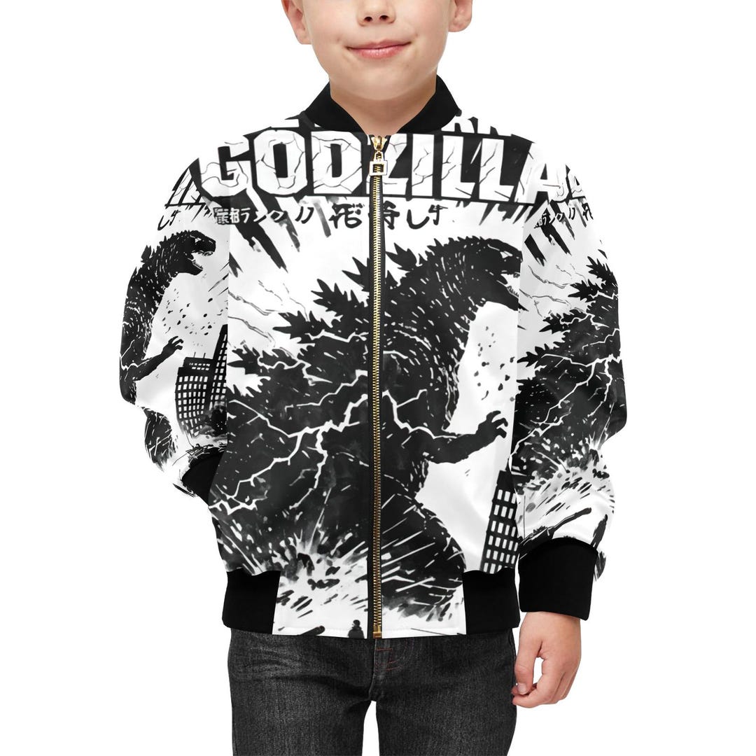 Godzilla Jacket Boys Jacket Gojira Kaiju - Etsy