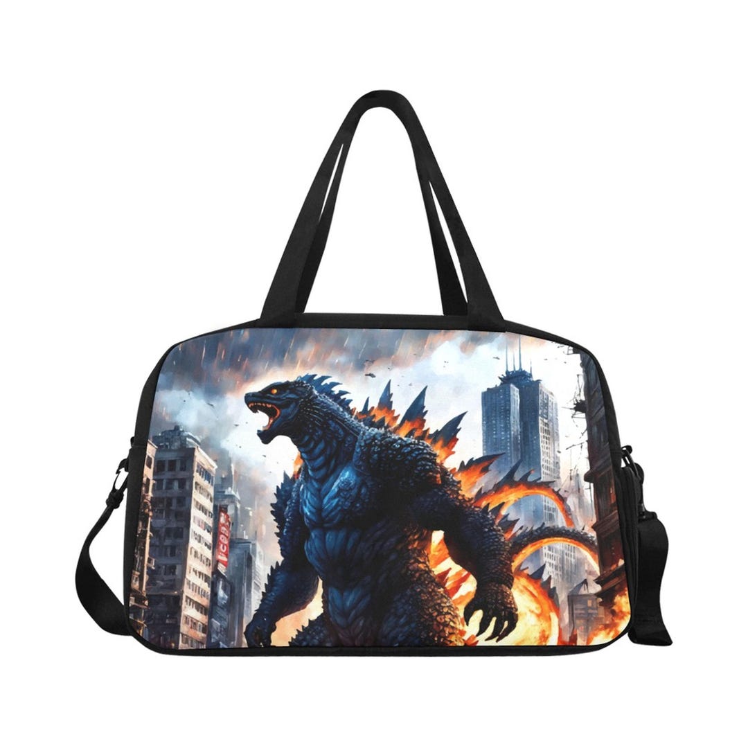Duffel Bag Godzilla Backpack Kaiju Backpack Godzilla Bag Godzilla Holiday Travel Bag Gift - Etsy