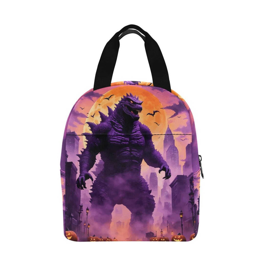 Lunch Bag Godzilla Bag Kaiju Backpack Bag Cartoon Monster Retro Art ...