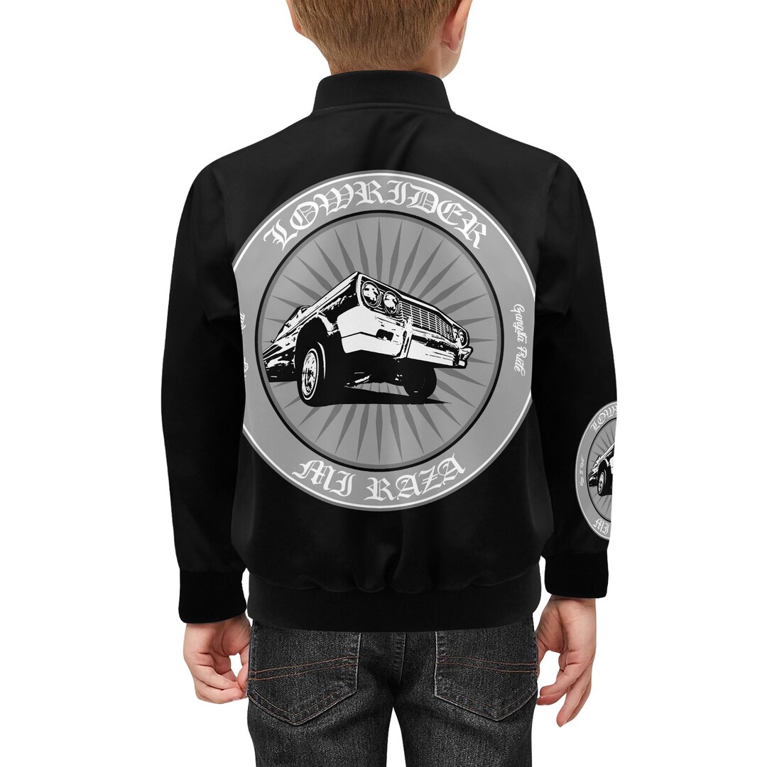 Kids Bomber Jacket With Pockets Lowrider Chicano - Etsy