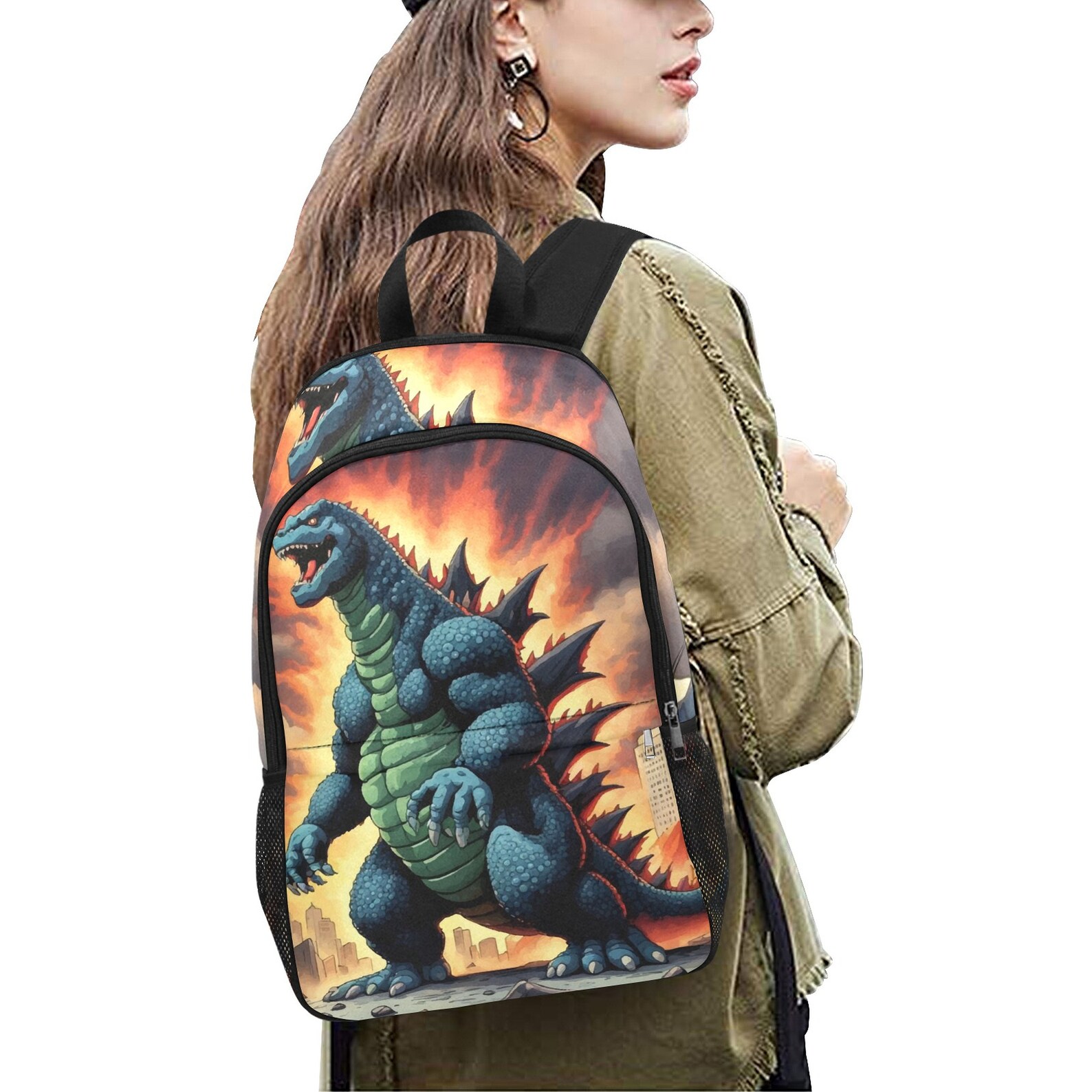 Backpack School Backpack Godzilla Backpack Handbag Bag Gojira Kaiju ...
