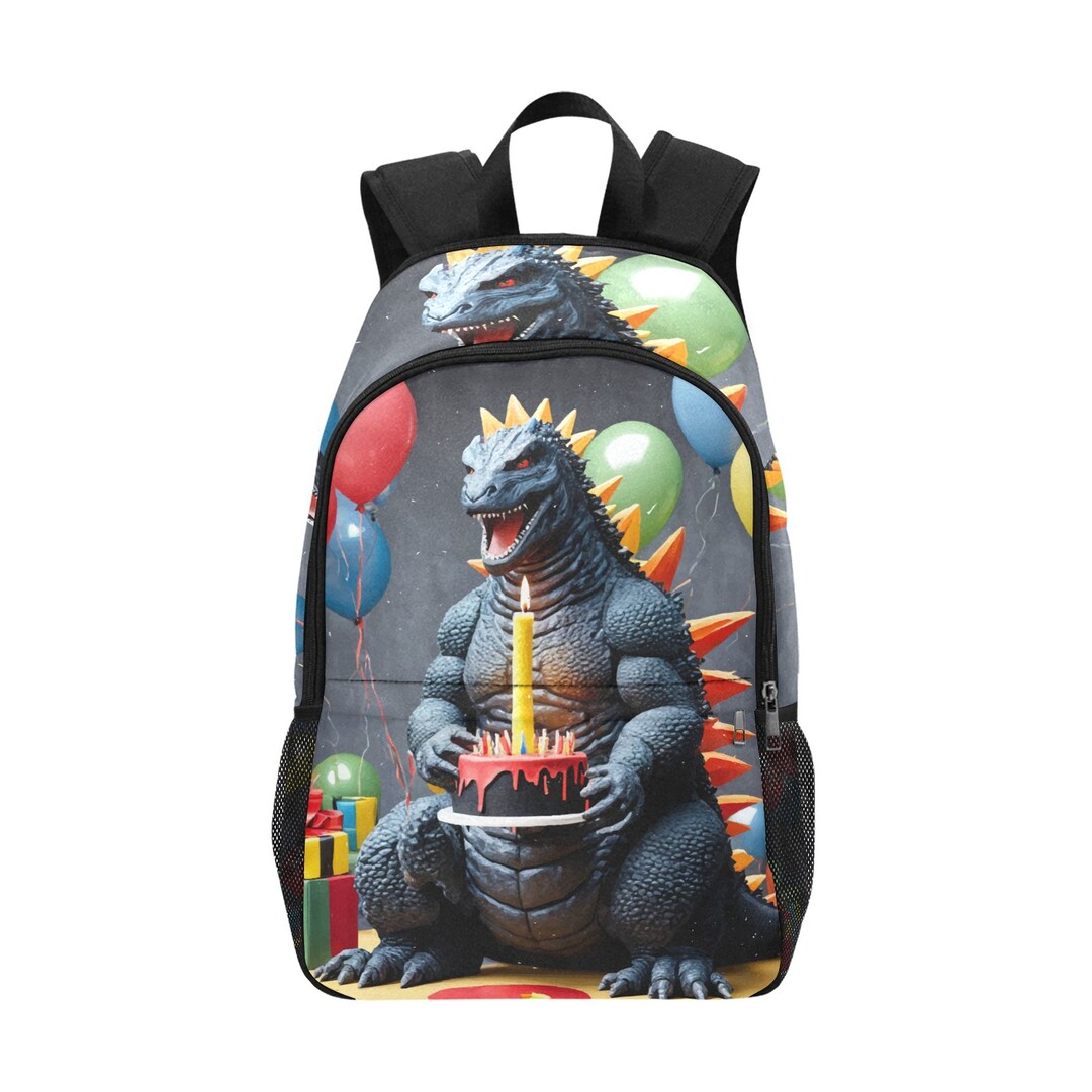 Backpack Godzilla Backpack With Mesh Pockets Handbag Bag Gojira Kaiju ...