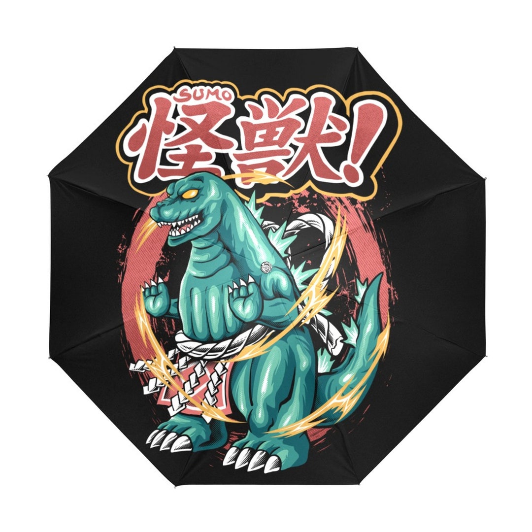 Kids Anti-uv Foldable Umbrella Godzilla Kaiju Gojira - Etsy