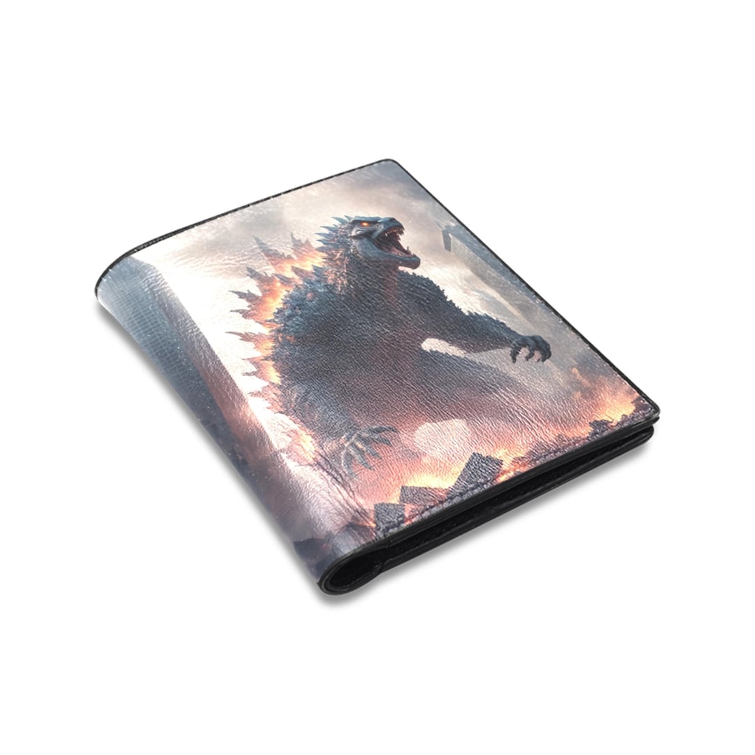 Wallet PU Leather Godzilla Kaiju Gojira Art Cartoon Comics Retro ...