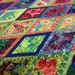 Vibrant Bordered Diamond Quilt Pattern, Kaffee Fassett Fabrics, Bright ...