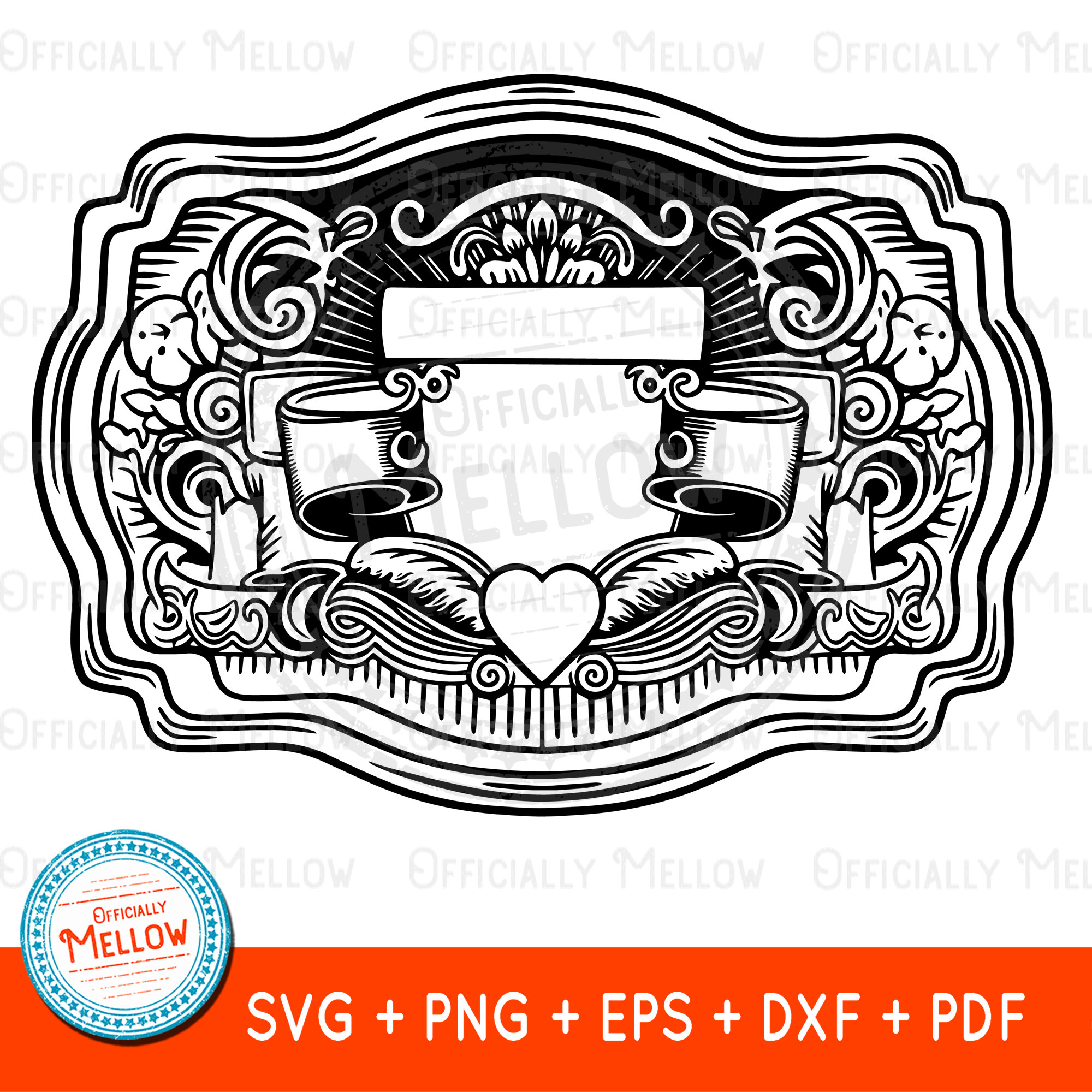 Belt Buckle Svg Custom Buckle Heart Buckle Buckle SVG - Etsy