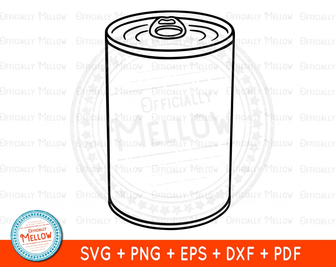 Tin Can Svg, Food Can PNG, Tin Can Clipart, Soup Can SVG, Canned Food ...