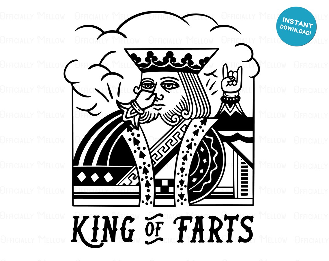 King of Farts Fart SVG Fart Sign Fart PNG Novelty Fart - Etsy Hong Kong