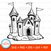 Princess Castle SVG, Castle Clipart, Fantasy Castle Svg, Fairy Tale SVG ...