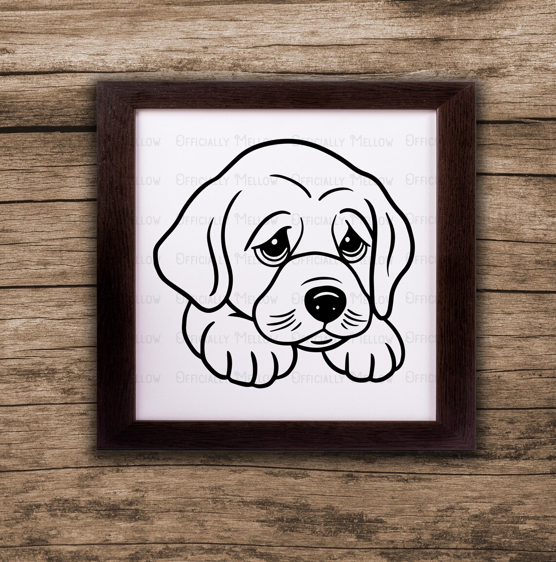 Puppy SVG Puppy Face SVG Dog SVG Sad Dog Cute Puppy - Etsy