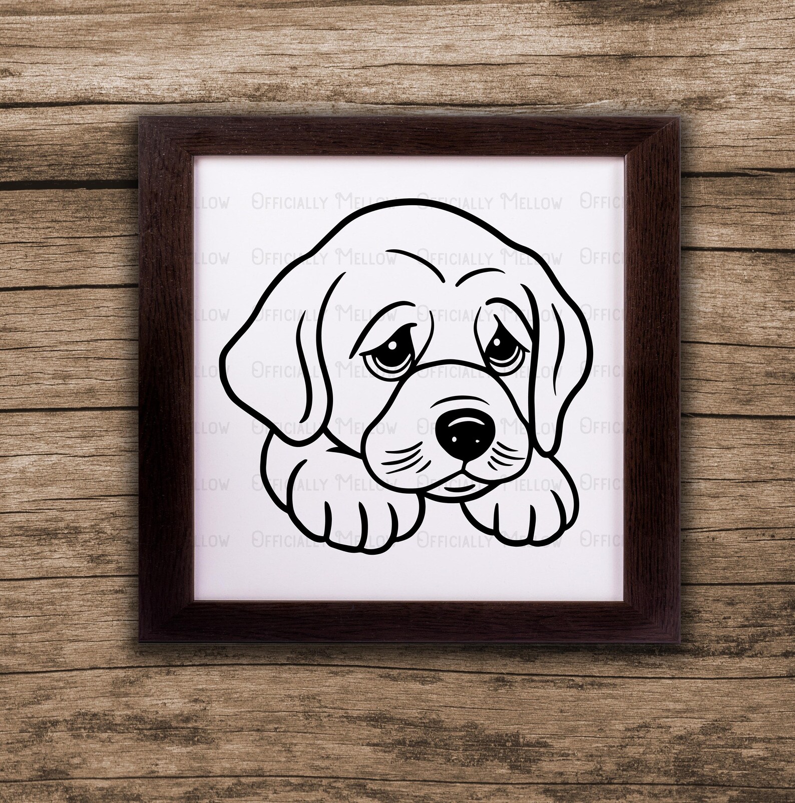 Puppy SVG Puppy Face SVG Dog SVG Sad Dog Cute Puppy - Etsy