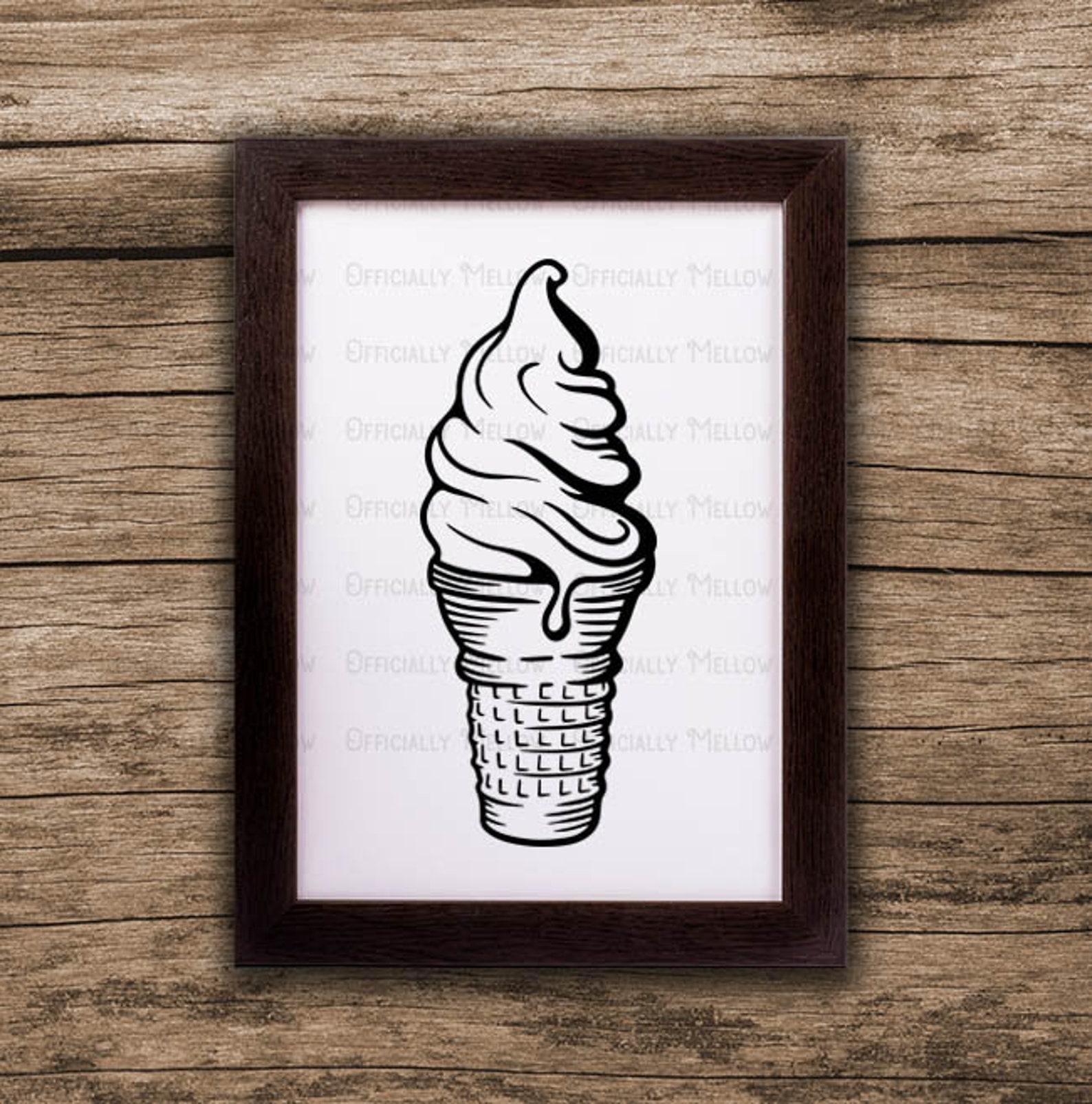 Ice Cream SVG, Ice Cream Clipart, Ice Cream Cone SVG, Dripping Ice ...