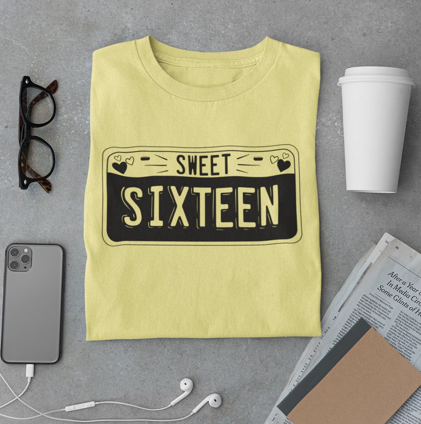 Sweet 16 SVG: Birthday License Plate Clipart (digital Download) - Etsy