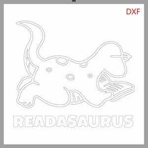 Readasaurus SVG: Dinosaur Reading Design (digital Download) - Etsy
