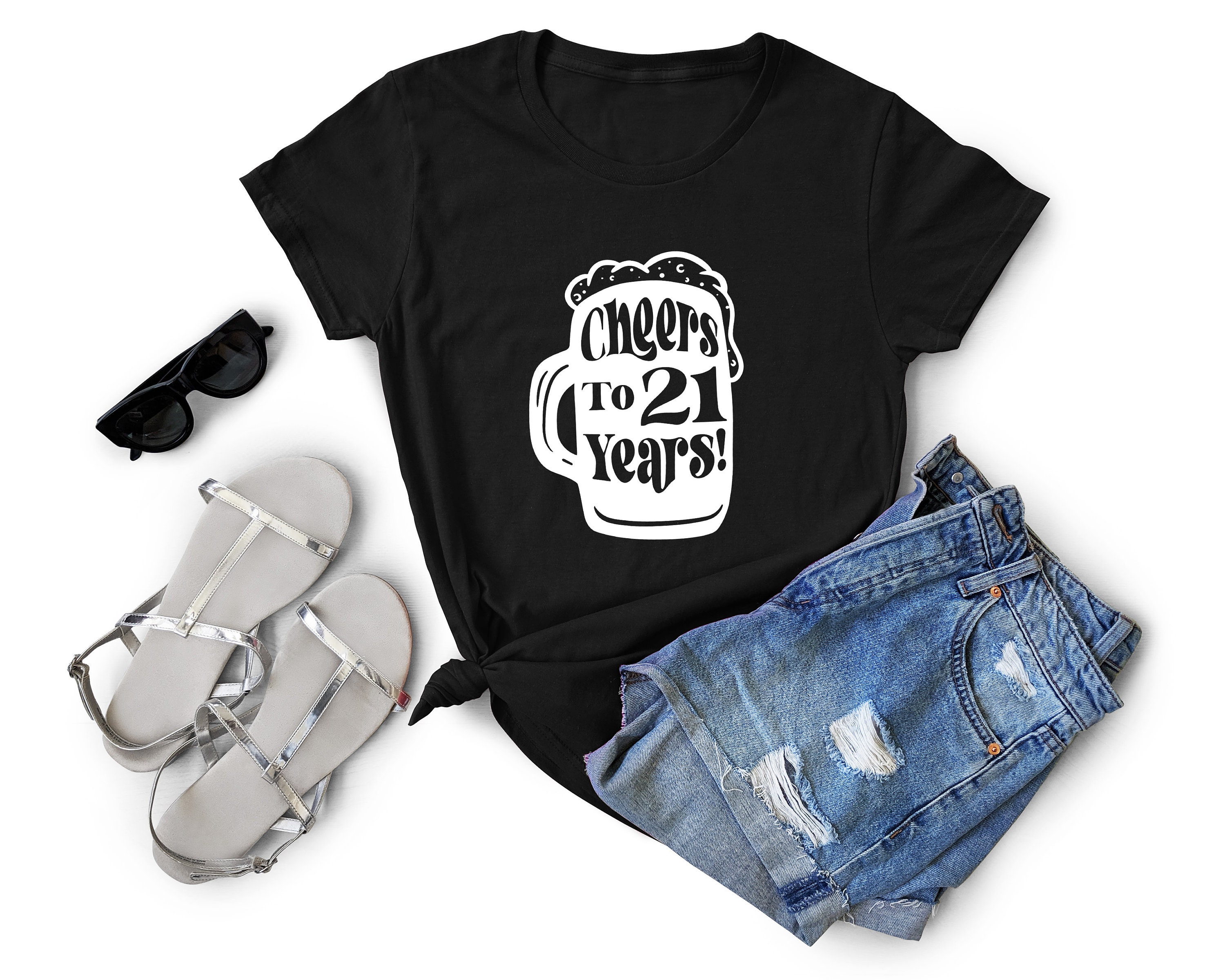 Cheers To 21 Years Svg 21st Birthday Svg 21st Birthday Beer Etsy