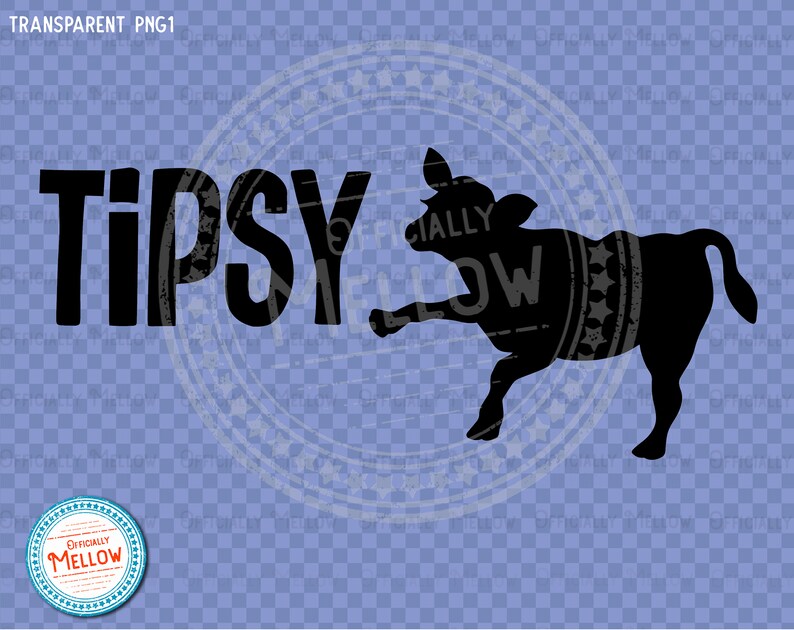 Tipsy Cow SVG: Funny Western Party Design (digital Download) - Etsy