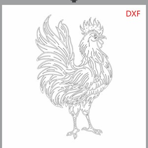 Rooster SVG, Rooster Clip Art, Rooster PNG, Rooster Vector, Rooster DXF ...